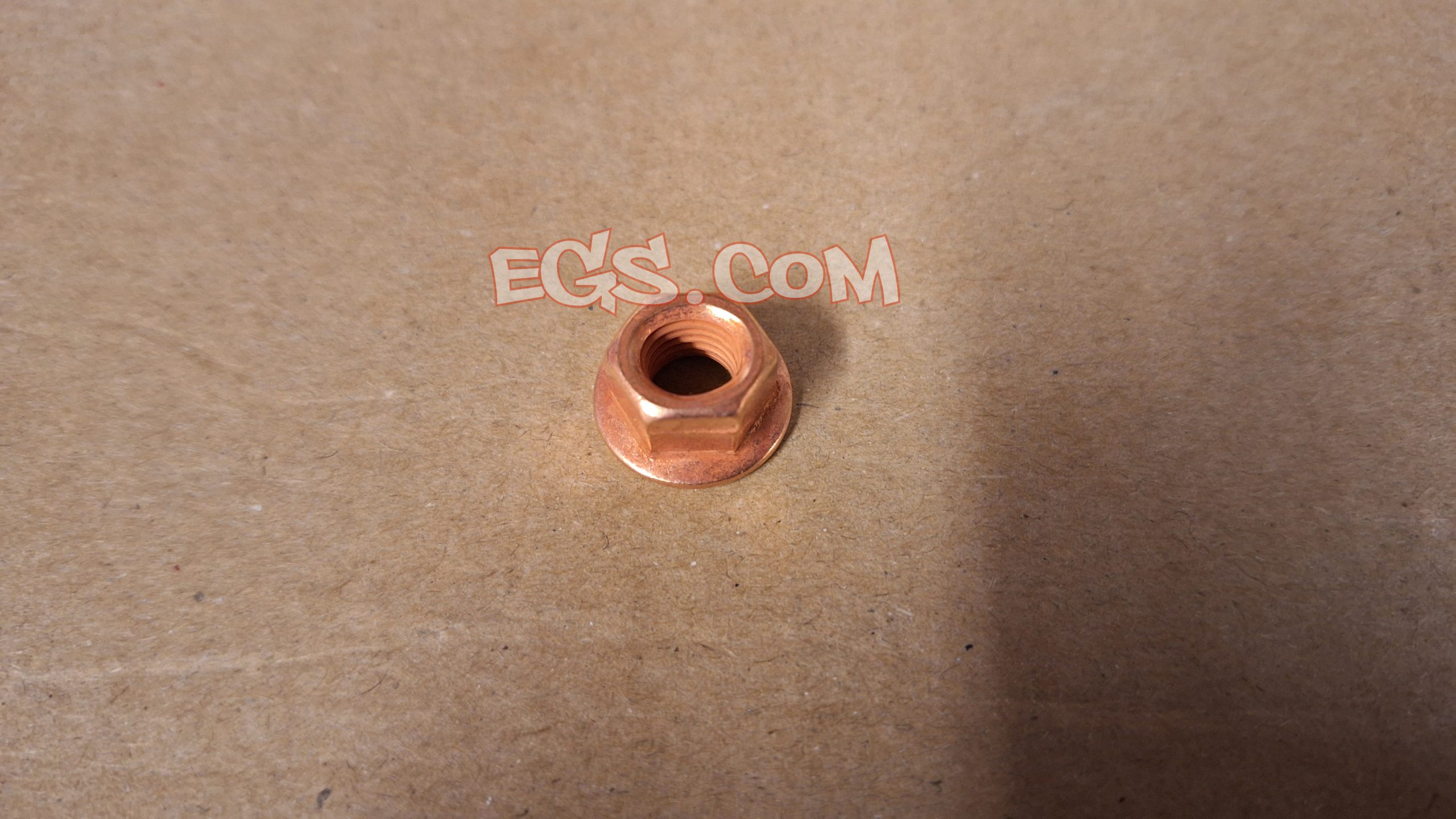 M8 x 1.25 copper flashed locking exhaust manifold / downpipe nut